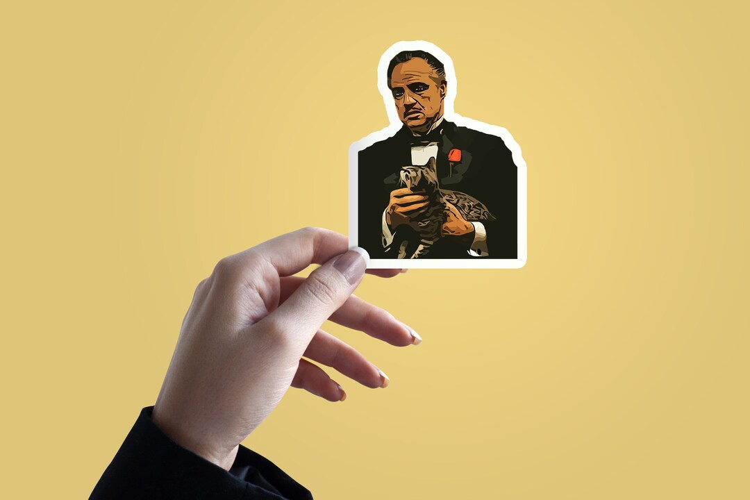 The Godfther Sticker, Don Vito Corleone, Classic Movie Stickers, Marlon ...