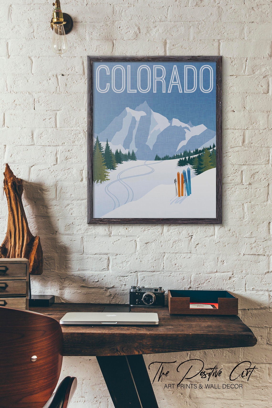 Colorado Vintage Travel Poster Retro Style Travel Print - Etsy