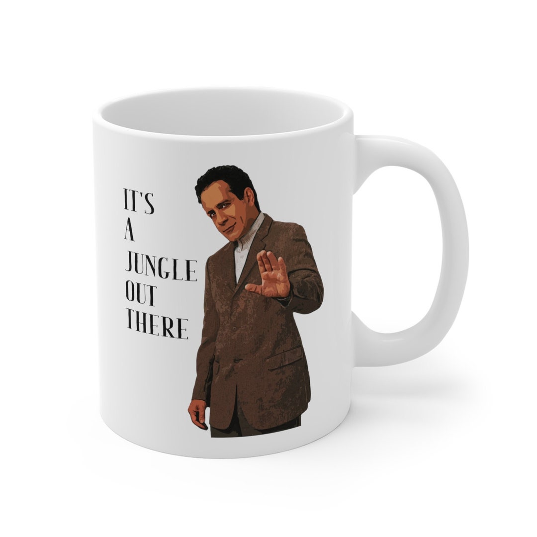 Monk Coffee Mug, Funny Monk Series Tea Cup, It's A Jungle Out There ...