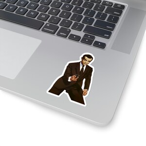 James Bond Sticker, Sean Connery, Agent 007 Fan, Movie Stickers ...