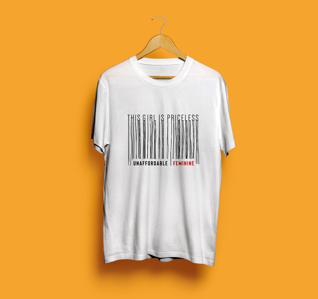 This Girl is Priceless T-shirt Cute Bar Code Women Shirt - Etsy