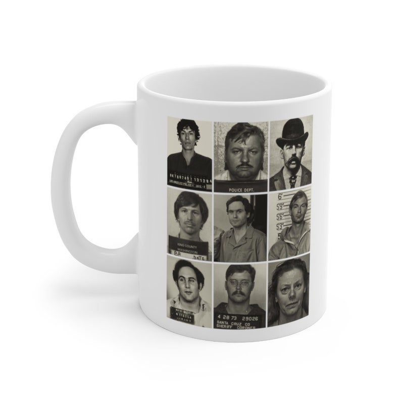 Famous Serial Killers Coffee Mug Notorious Criminals Mugshots - Etsy