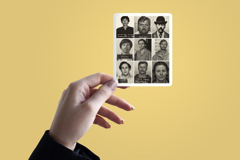 Famous Serial Killers Sticker Notorious Criminals Mugshots - Etsy