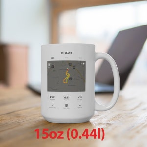 Nike Run Club Coffee Mug, Custom Running Map Tea Cup, Personalized ...