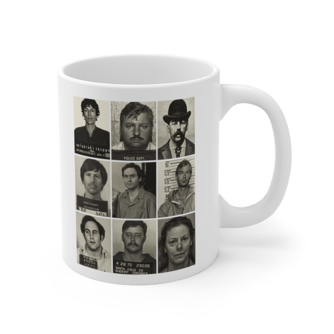 Famous Serial Killers Coffee Mug Notorious Criminals Mugshots - Etsy