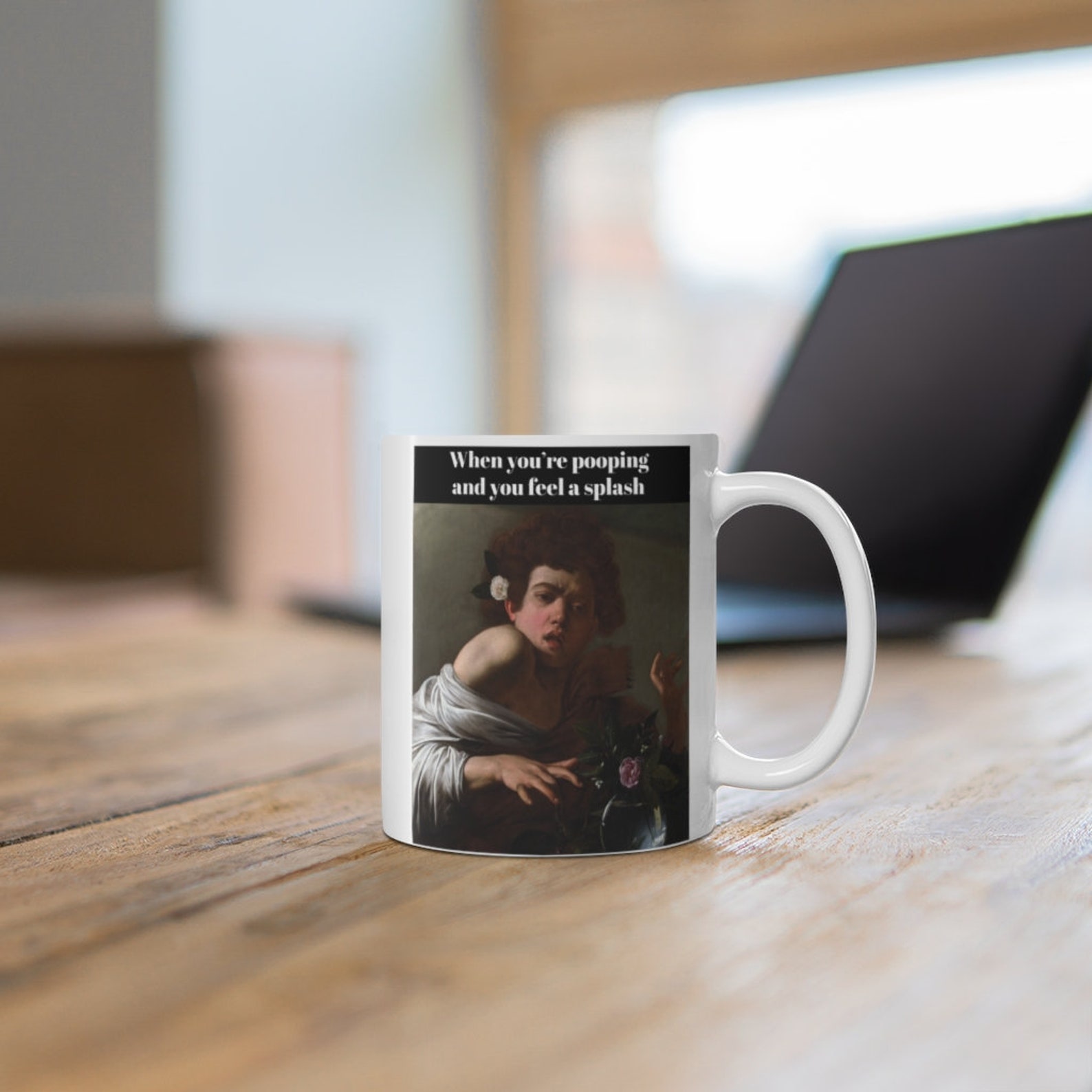 When You're Pooping and You Feel A Splash Funny Art Meme - Etsy