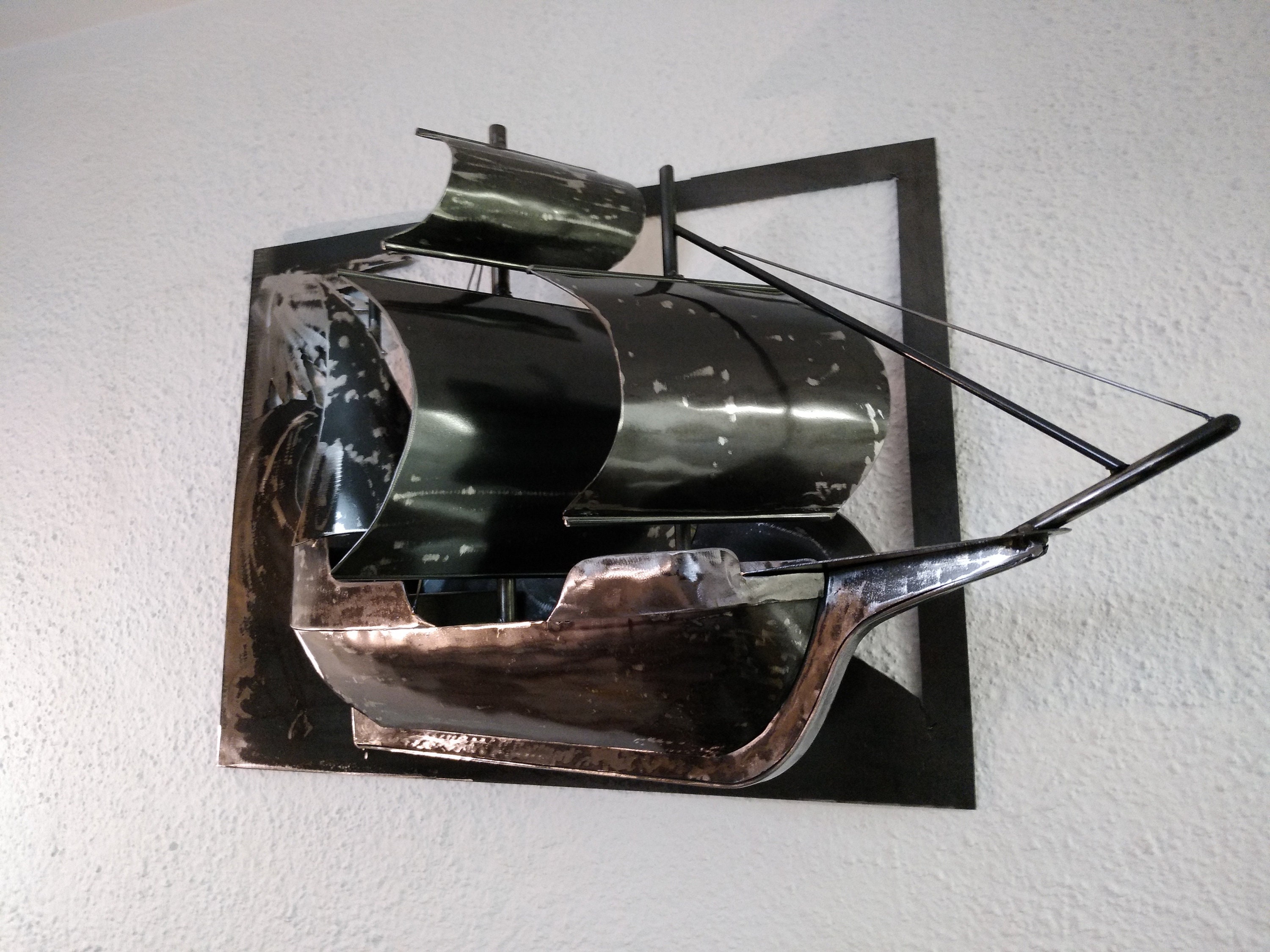 Tableau mètal 3D bateau galion - Etsy France