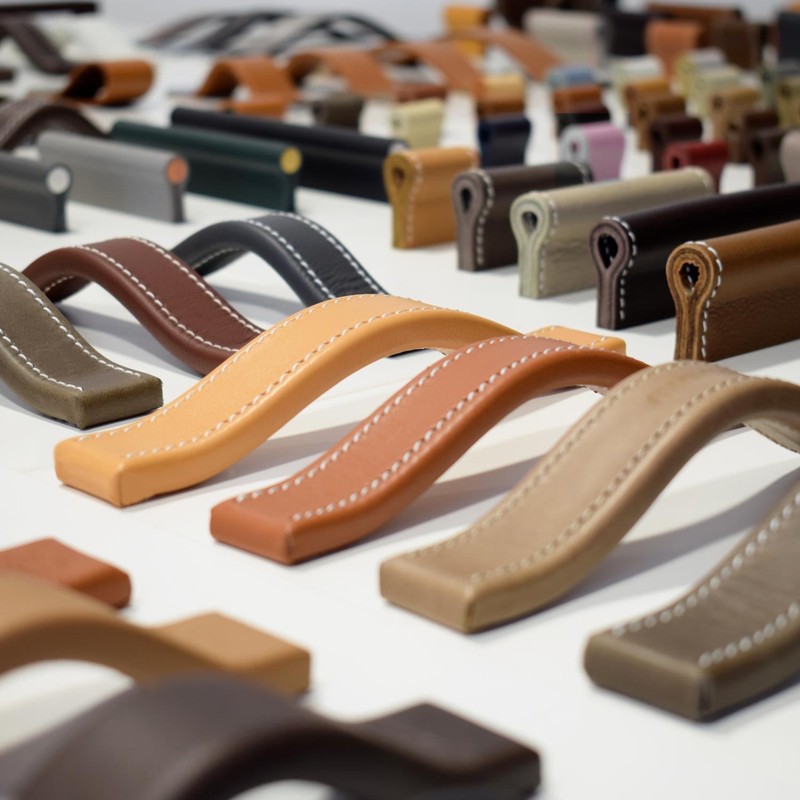 Unique Leather Cabinet Hardware Leather Handles Drawer - Etsy