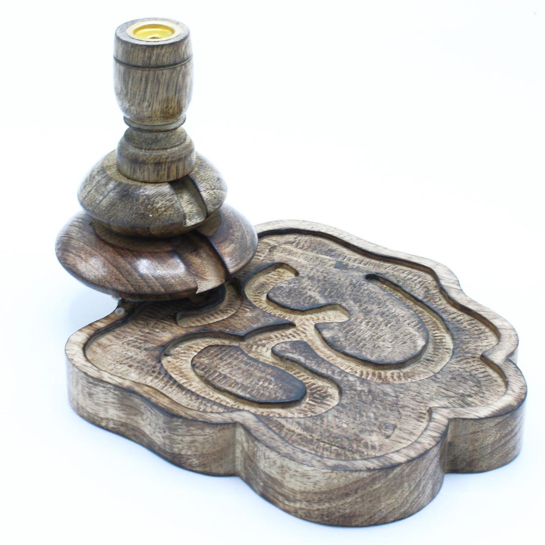 Medium Mango Wood Backflow Burner Ohm - Etsy