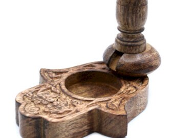 Hand-made Small MANGO Wood Backflow Burner-om DESIGN.13 X 15 X 12cm - Etsy