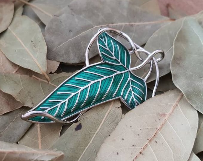 The Elven Brooch Lotr Jewelery Leaf of Lorien LOTR Elvish Jewelry ...