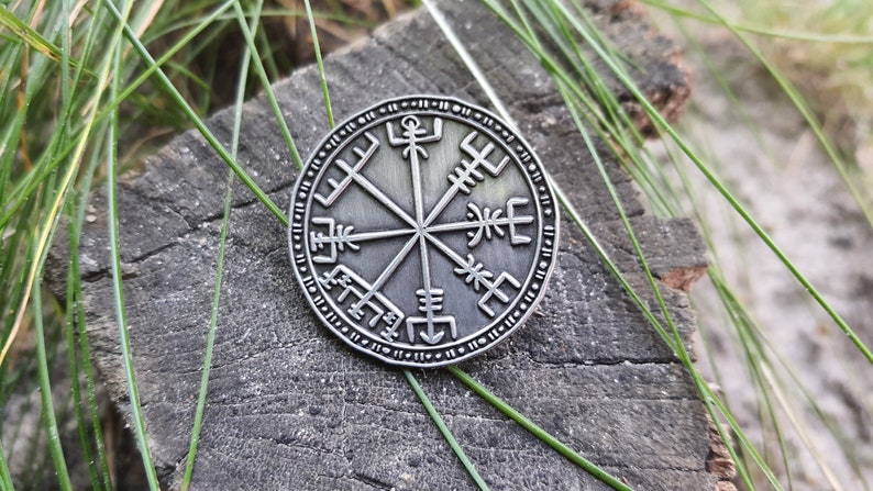 Vegvisir Icelandic Stave Norse Runic Stave Pin - Etsy