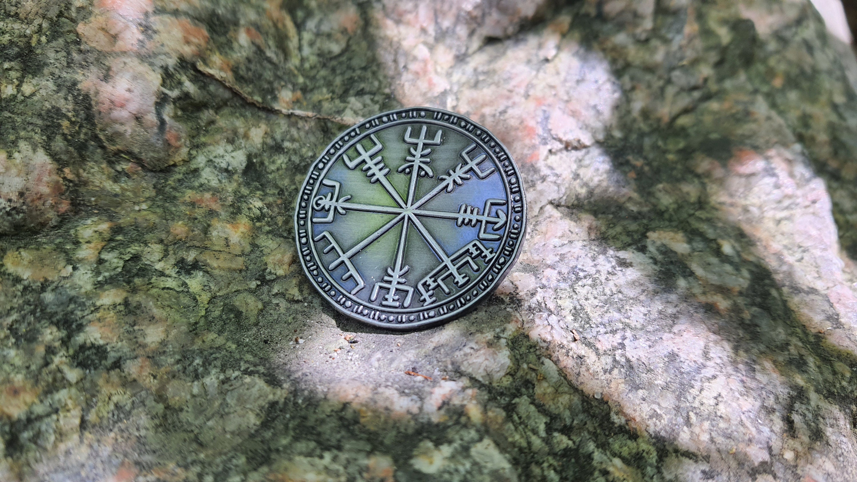 Vegvisir Icelandic Stave - Norse Runic Stave Pin - Etsy