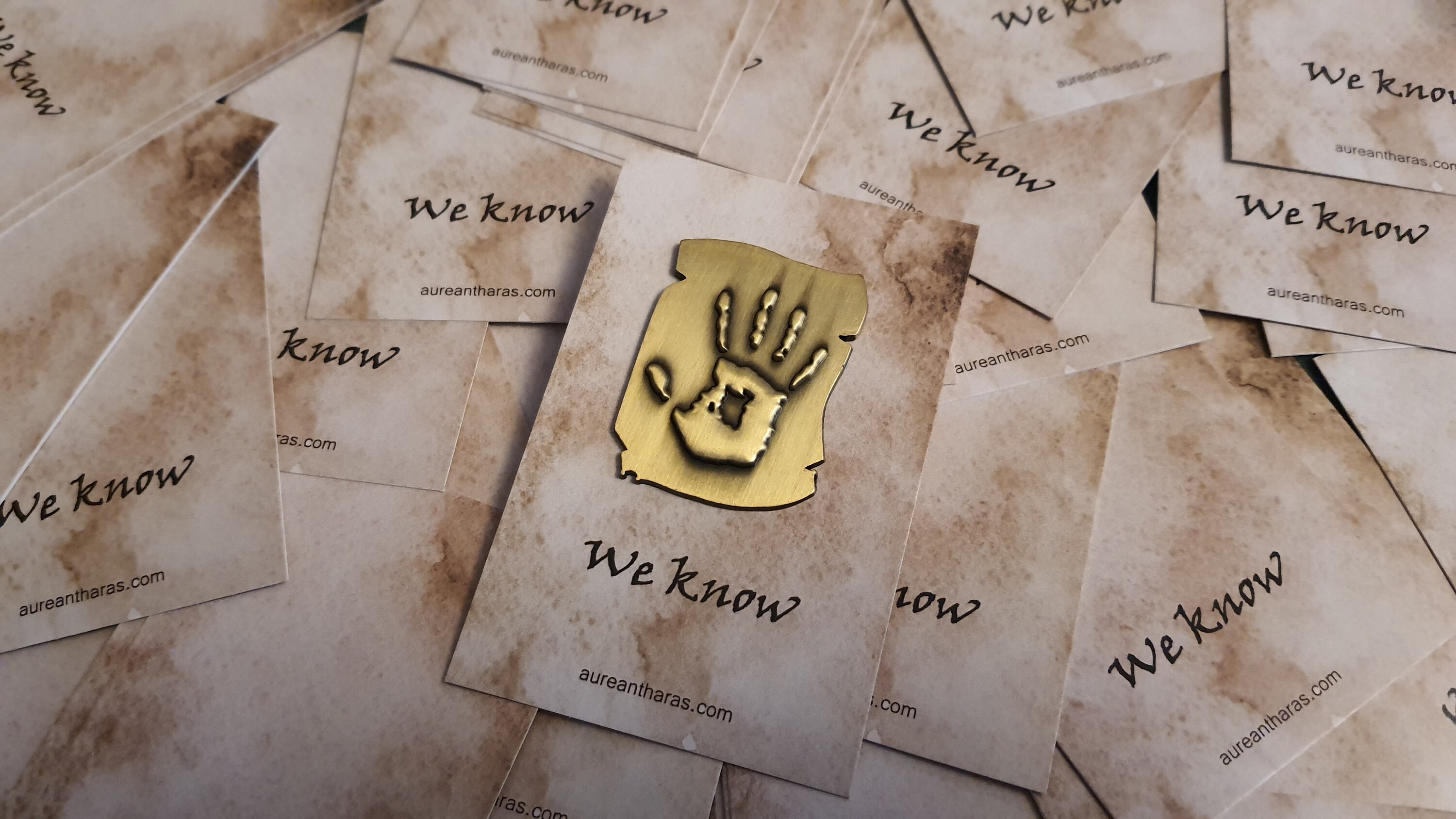 Dark Brotherhood We Know Hand Enamel Pin Tes and Eso Jewellery - Etsy