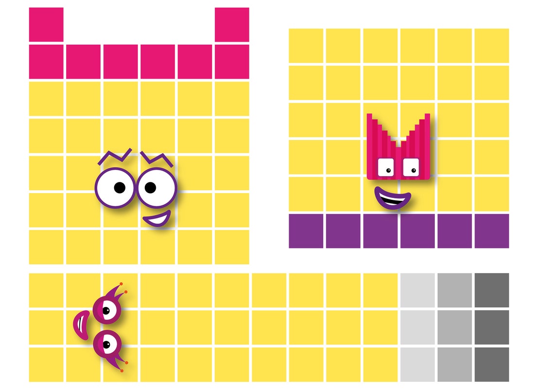 Numberblocks 30-59 Digital Download - Etsy