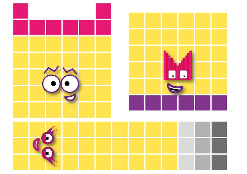 Numberblocks 30-59 Digital Download - Etsy