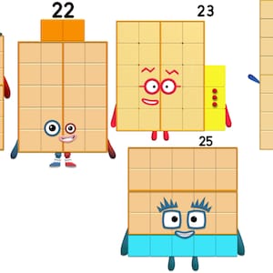 Numberblocks 1-29 Digital Download - Etsy
