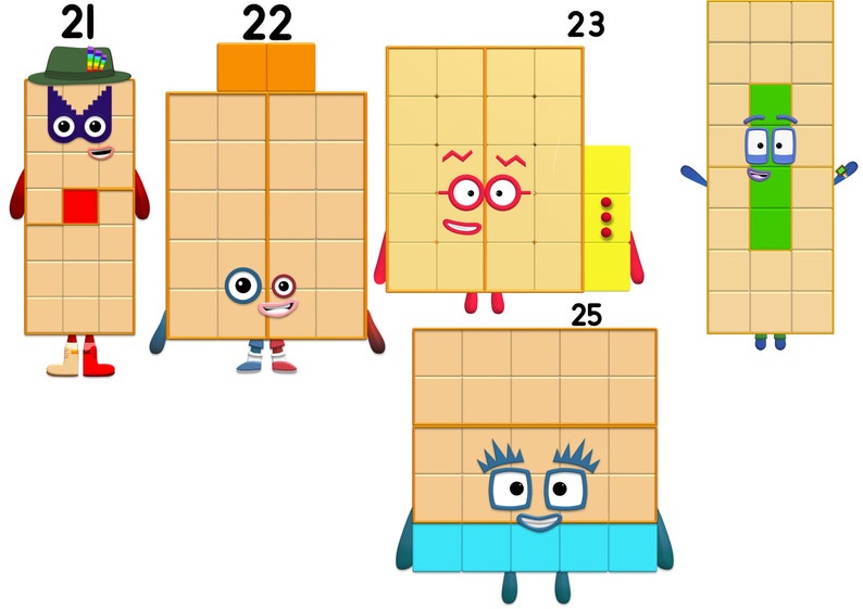Numberblocks 1-29 Digital Download - Etsy