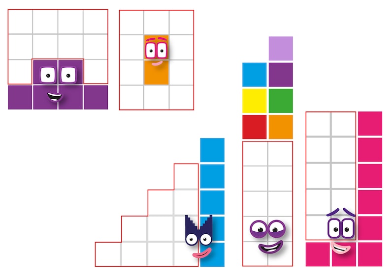 Numberblocks 1-29 Digital Download - Etsy Canada