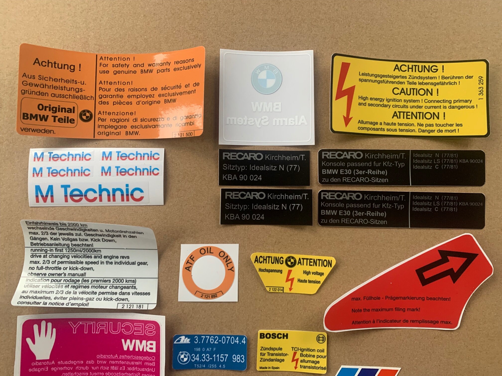 36pcs Full BMW E30 VFL Stickers Set 323i 325i 320i 318i 316i - Etsy