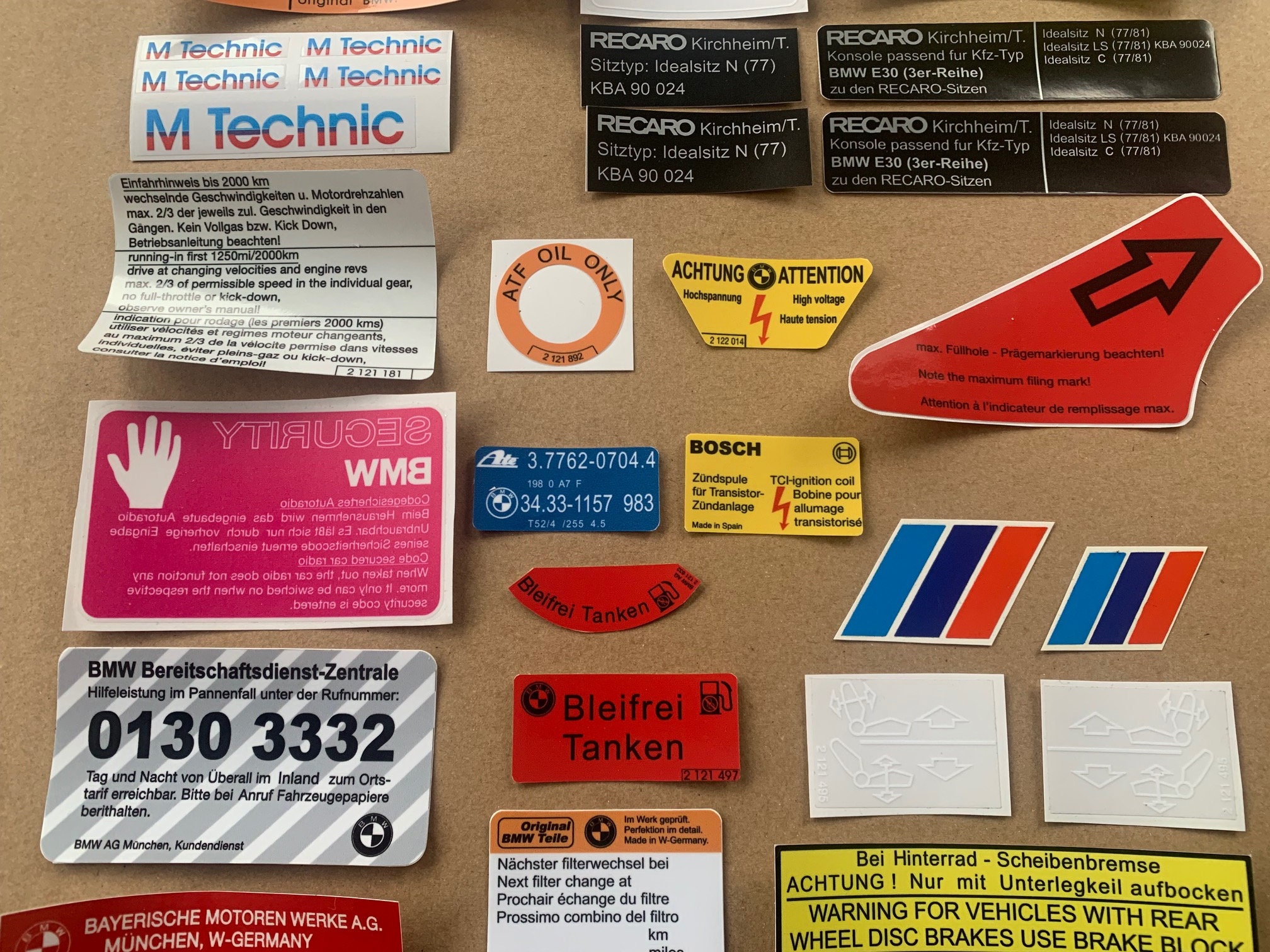 36pcs Full BMW E30 VFL Stickers Set 323i 325i 320i 318i 316i - Etsy