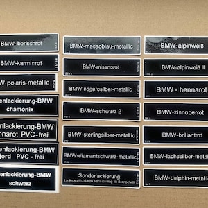 19pcs BMW E30 STANDARD Set 323i 320i 325i 324td 318i 316i Stickers Set ...