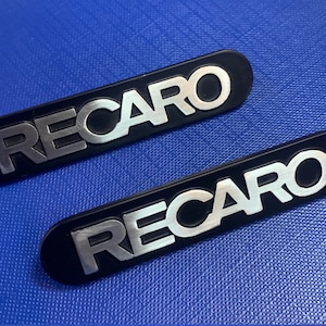 2pcs Recaro Badge Emblem Plakette Sport Seats Sitze Vintage Sport 80s ...