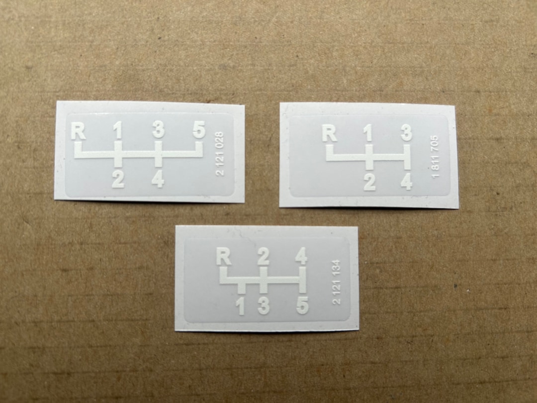 3pcs Gearbox Letter Sticker Label Diagrams 4-speed/5-speed/5-speed ...