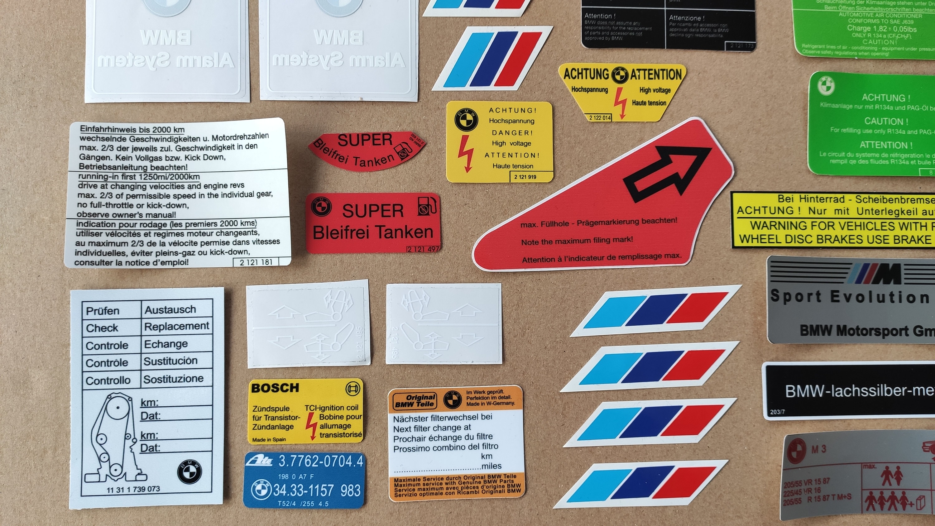 43pcs Full BMW M3 E30 Evo S14B23 S14B25 Stickers Set Decals - Etsy