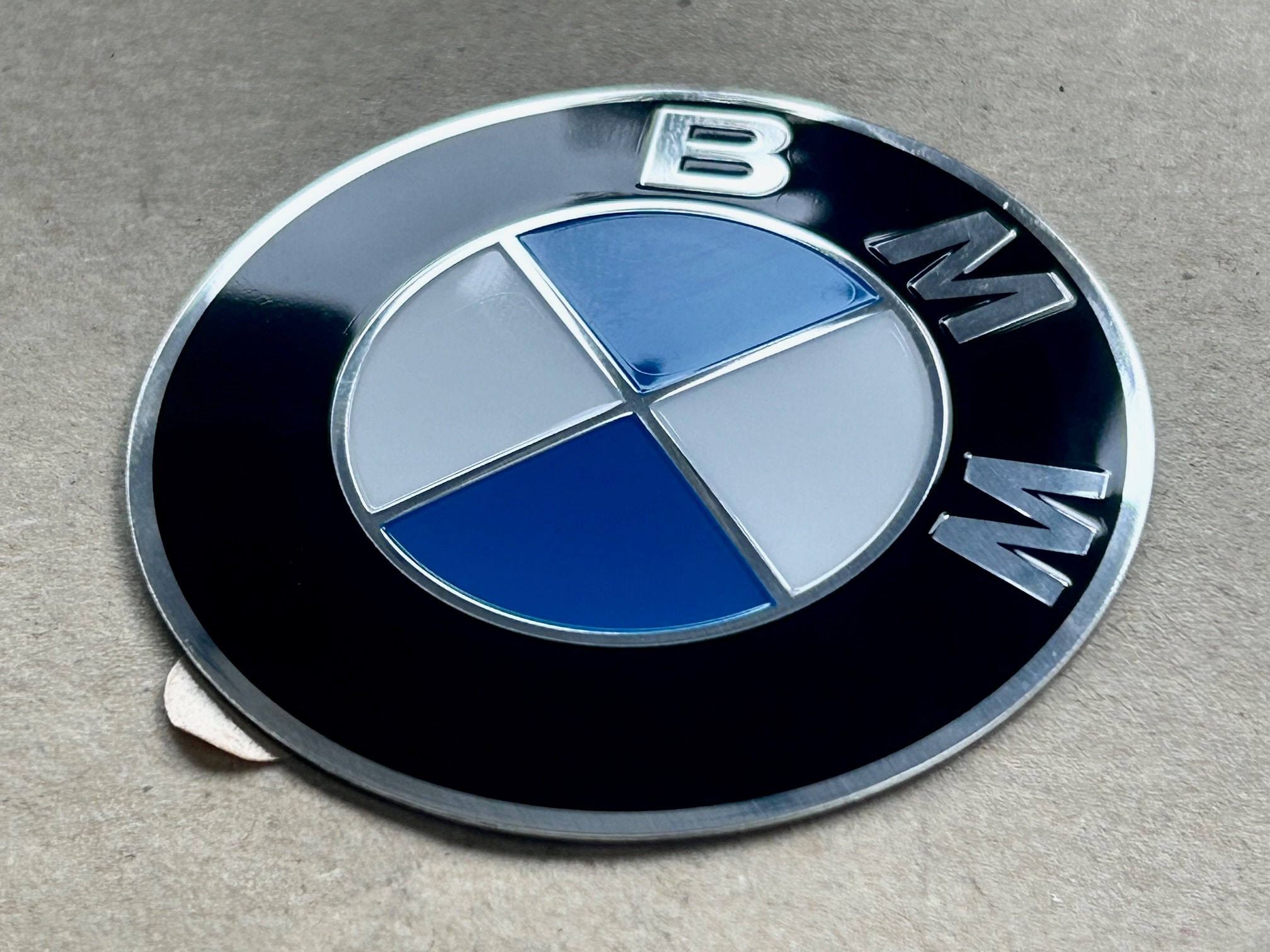 1x BMW Emblem/logo/badge 64.5mm/2.54in Flat Aluminum Sticker Fits to ...