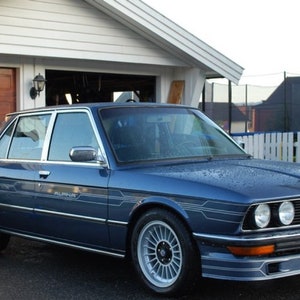 4D Alpina SILVER SLIM Decor Set Stickers BMW E12 E28 E23 E30 4-door ...
