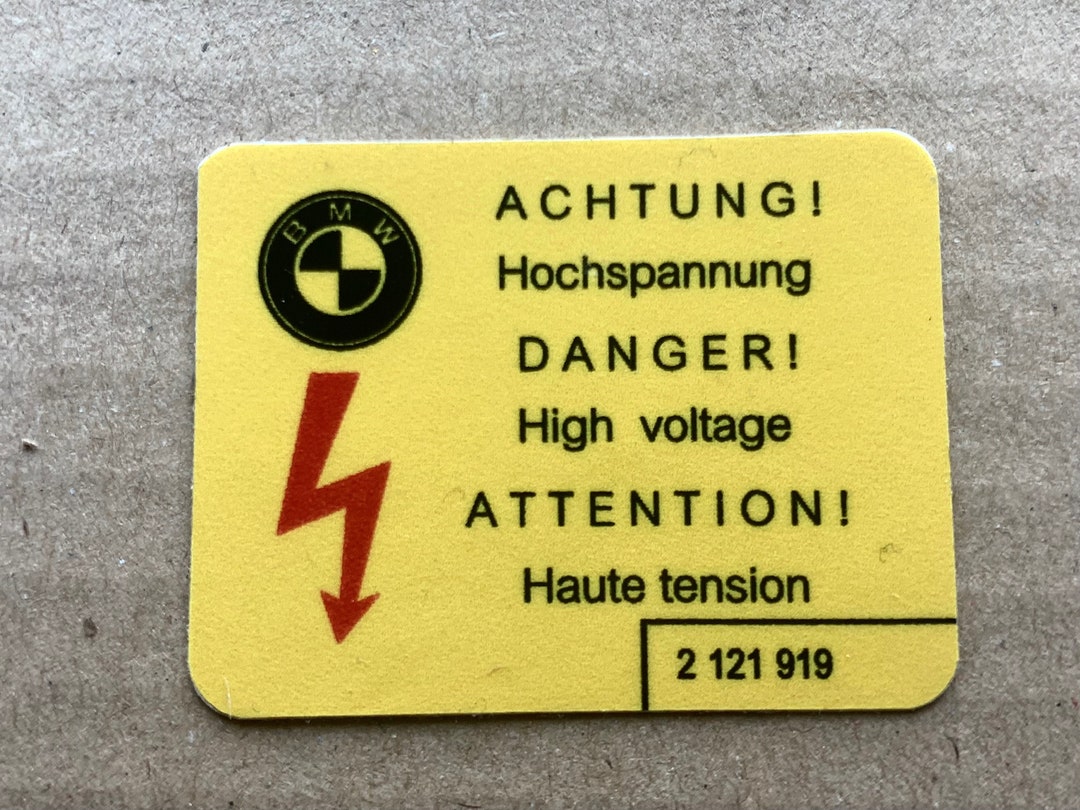 Information Sticker Label Aufkleber "danger High Voltage" #2121919 - Etsy