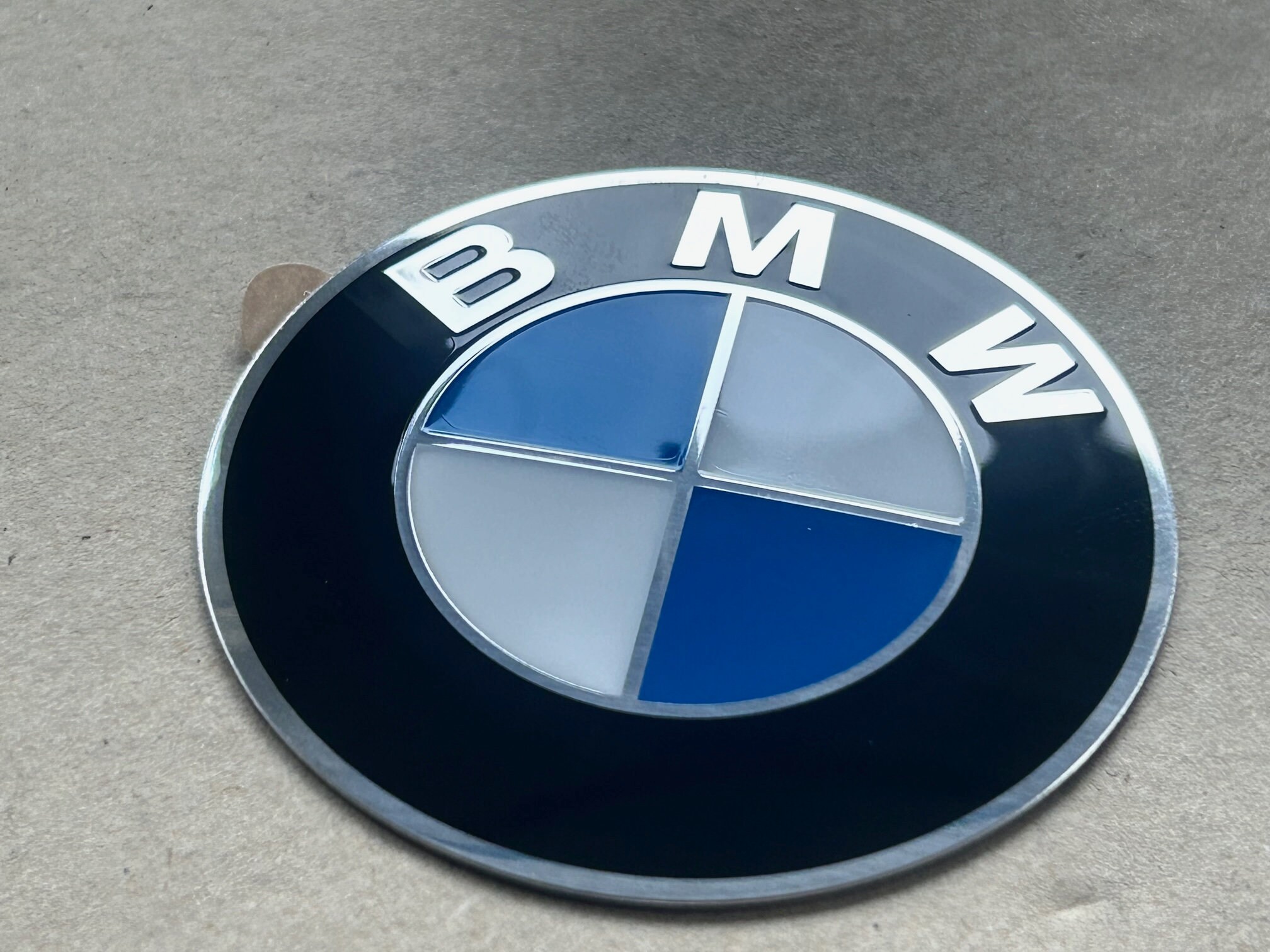 1x BMW Emblem/logo/badge 70mm/2.75in Flat Aluminum Sticker BBS Rz Rs Rm ...