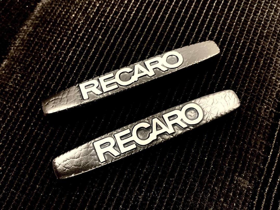 2pcs Recaro Badge Emblem Plakette Sport Seats Sitze Vintage Sport 70s ...