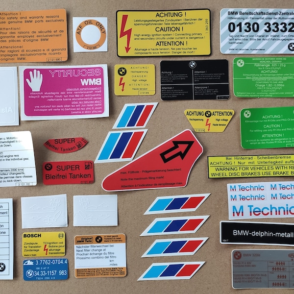 Engine Bay Stickers - Etsy