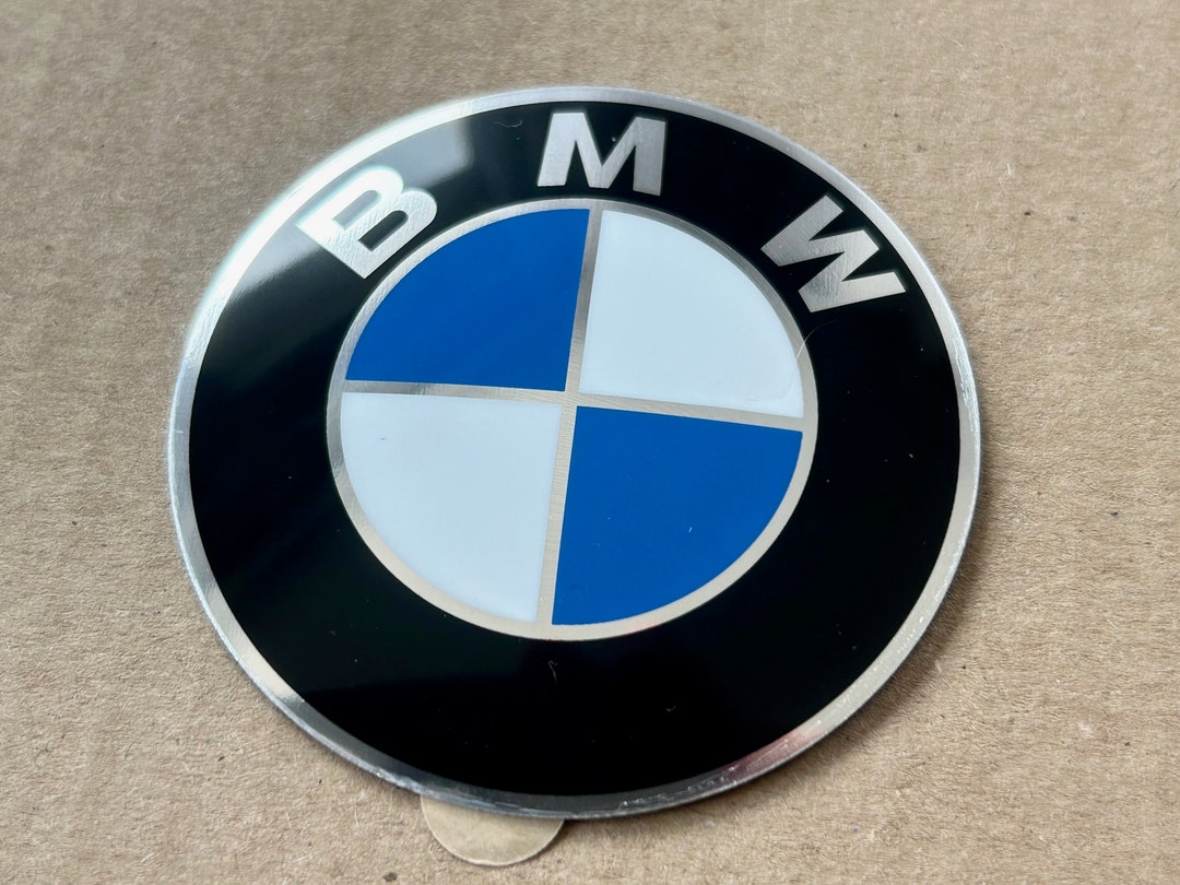 1x BMW Emblems/logo/badges 64.5mm Convex Aluminum Sticker Fits to BMW ...
