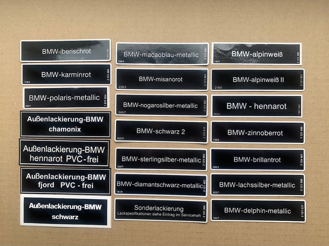 1x Paint Sticker BMW E30/E24/E31/E23/E28/E32/E36/M3/M5/M6 - Etsy