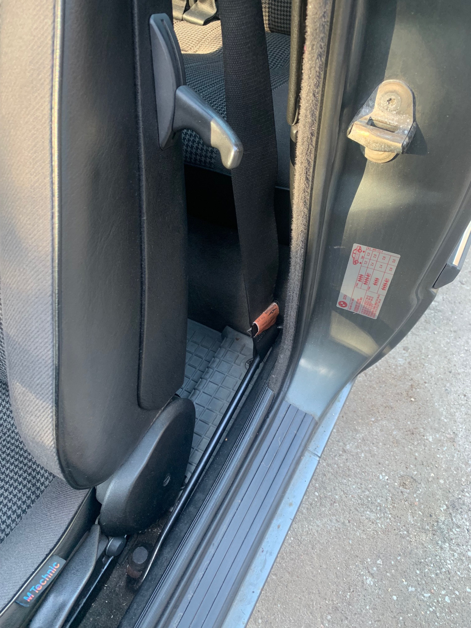 1x Label Sticker BMW M3 E30 Tire Size and Pressure 2121690 - Etsy