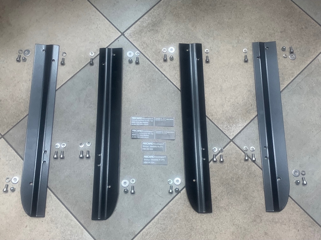 2x Adapters Consoles Recaro BMW E24 M6 635csi 633csi 628i (driver and ...