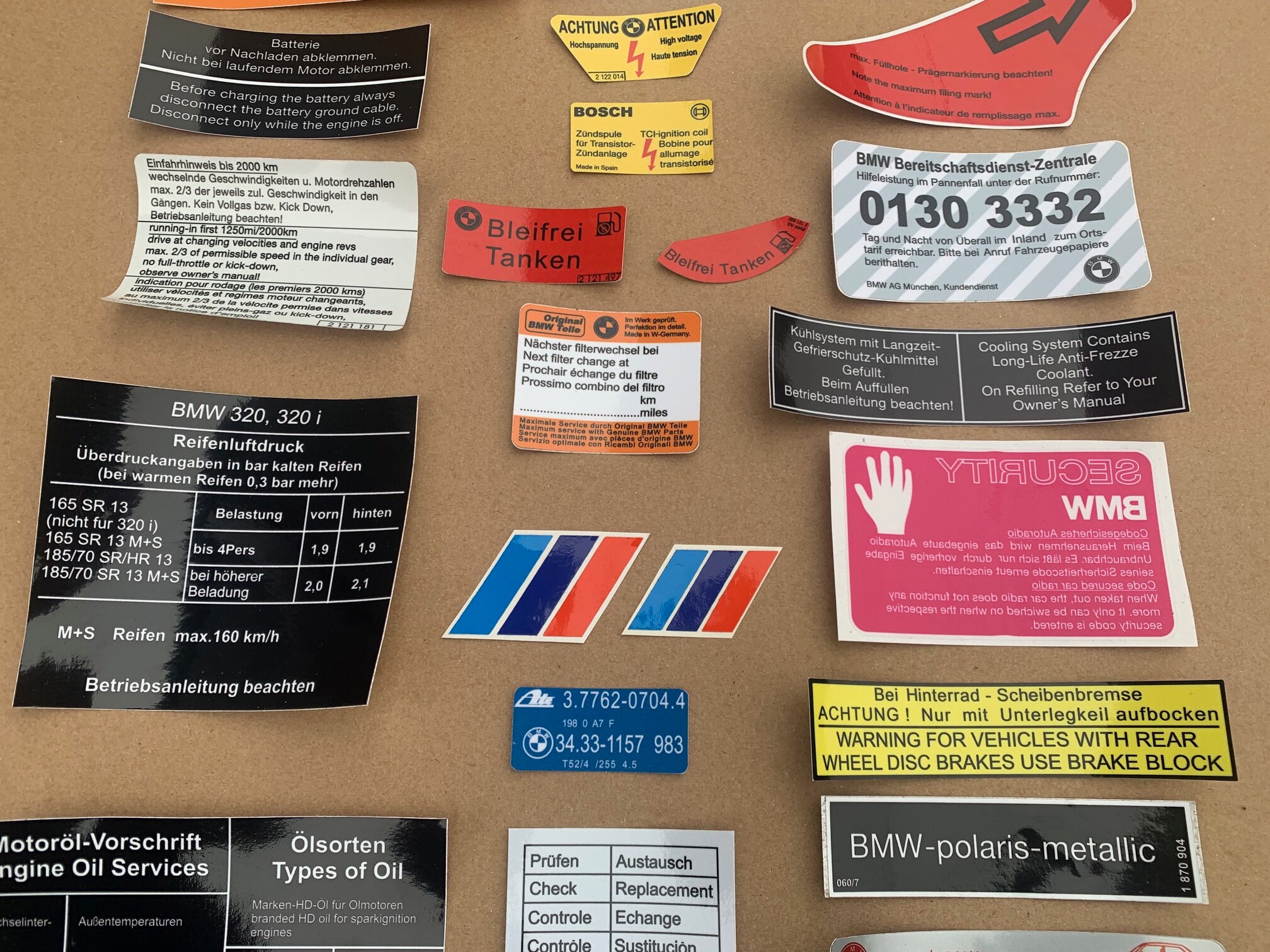 27pcs BMW E21 MEDIUM Set 323i, 320, 320i, 323i, 318i, 316, 315 Stickers ...