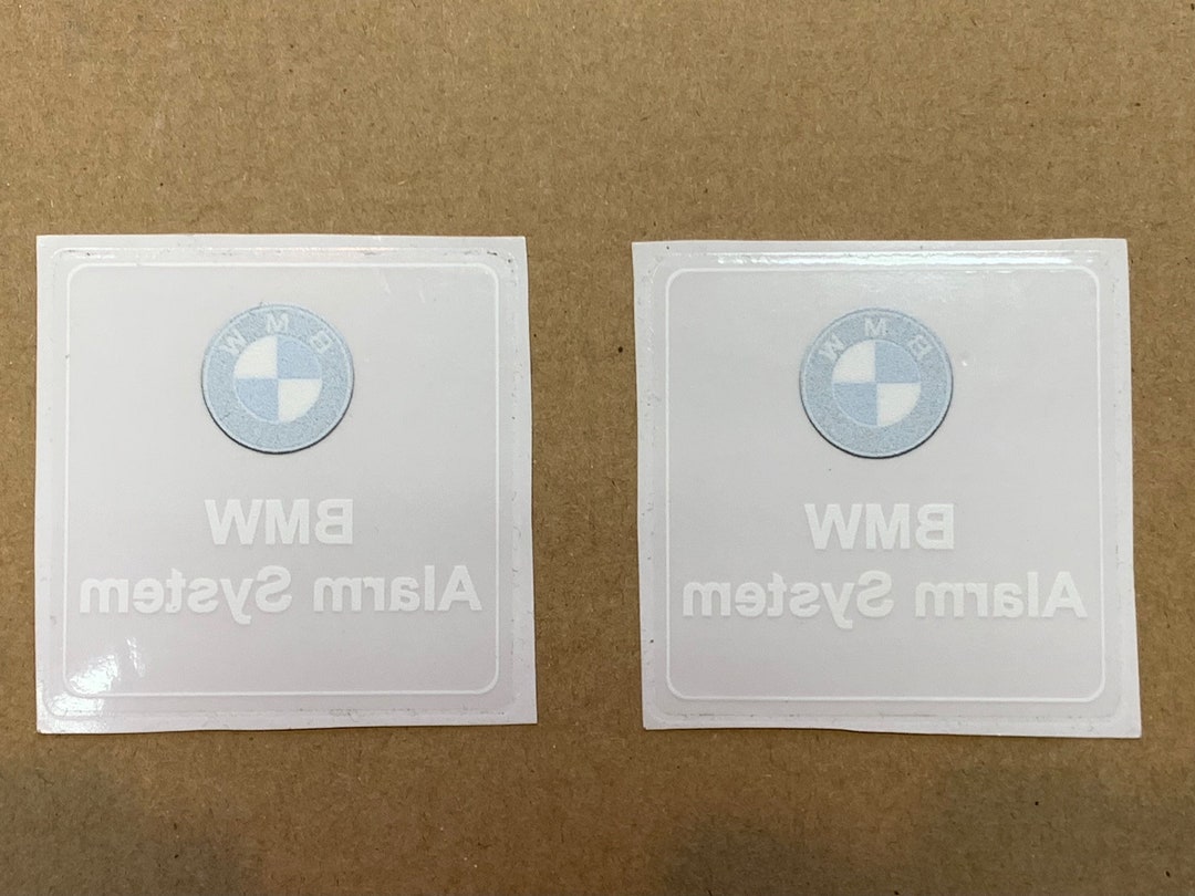 2x BMW Alarm System E30 E24 E28 E23 Z1 E32 E34 E36 E31 M3 Stickers - Etsy