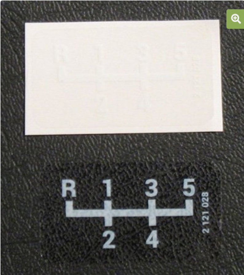 1x 5 Speed Gearbox List Sticker Label Diagram BMW E21 E9 E12 - Etsy