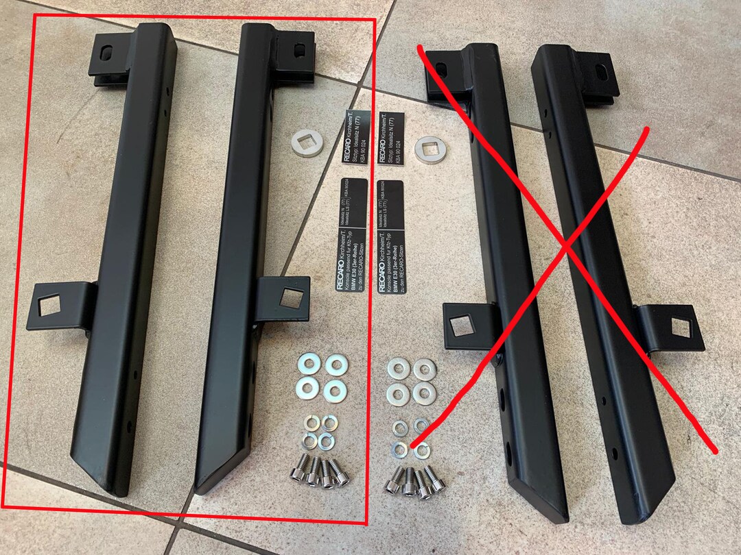 1x Recaro Consoles BMW E30 325i M3 Alpina RECARO Adapters Consoles 1 ...