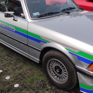2d Alpina GREEN-BLUE Decors Set Stickers BMW E21 E10 E24 E30 (2-door ...