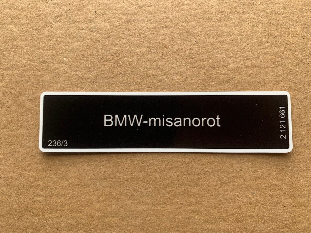 1x Bmw-misanorot Paint Sticker Label BMW M3 E30 M5 E34 2121661 - Etsy