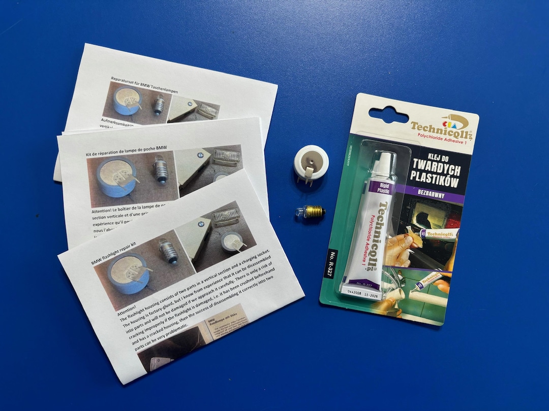 BMW Flashlight Repair Kit DIY E21 E30 E36 E46 E24 E31 Z1 E12 E28 E34 E39 E3 E23 E32 E38 E52 Z8 ...