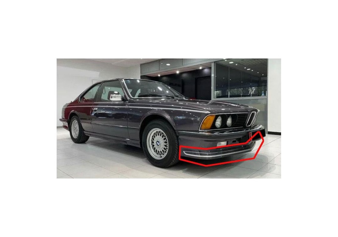BMW E24 SILVER M-technic Front Spoiler Stickers Set (2pcs/2tlg ...