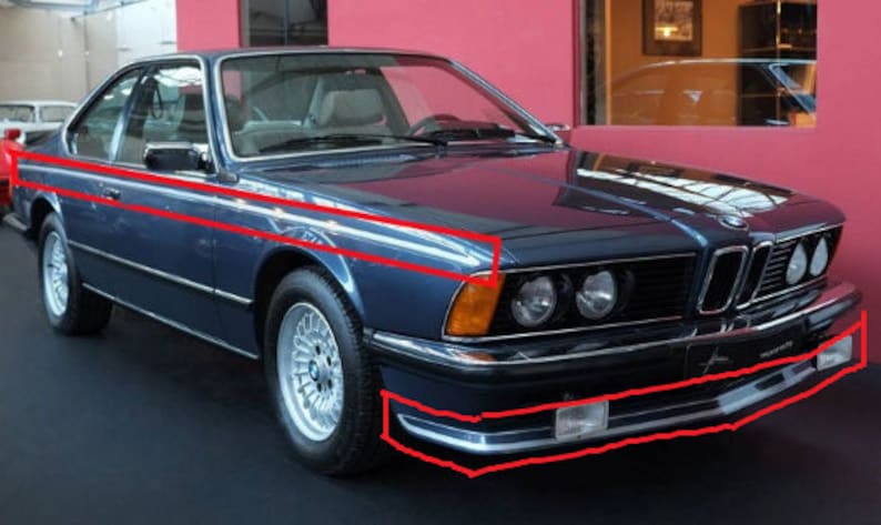 BMW E24 SILVER M-technic Decoset Stickers 8pcs/8tlg - Etsy