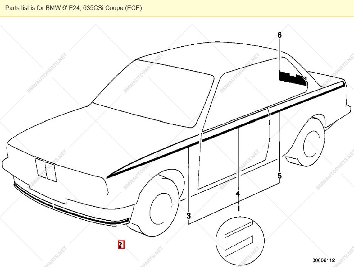 BMW E24 SILVER M-technic Decoset Stickers 8pcs/8tlg - Etsy