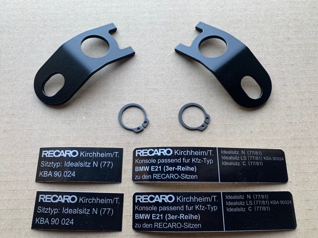 2x Recaro L+R Supporting Plate Inner BMW E21 FL & 4 Stickers - Etsy